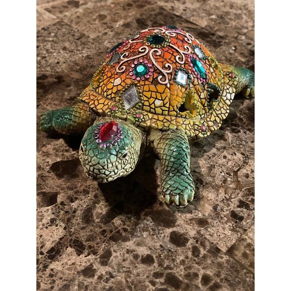 unbranded | Wall Decor | Hand Carved Turtle Tortoise Gemstone And Real ...